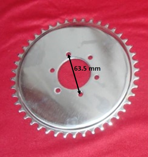 36T -concave 6 hole sprocket for #2 HD AXLE 6 hole solid hub | GruBee Inc