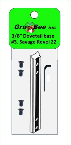 3/8" dovetail base for "Savage Revel" lever action 22 rifle. > FREE SH ...